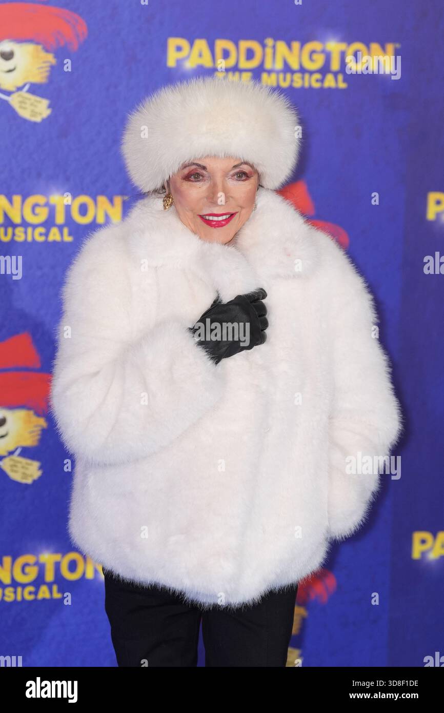 Dame Joan Collins attending the opening night of Paddington The Musical ...