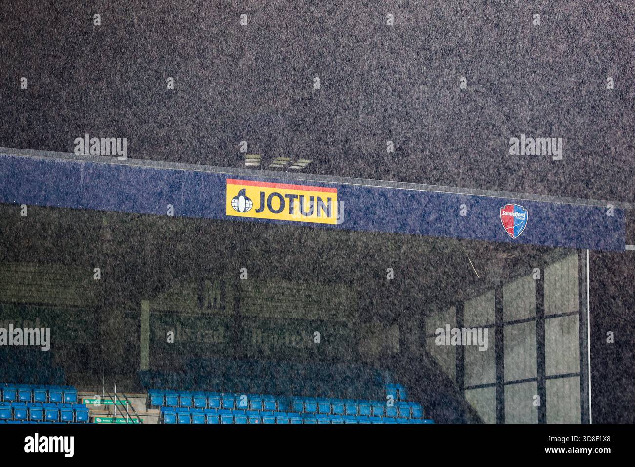 Sandefjord 20251130. The elite football match between Sandefjord and ...