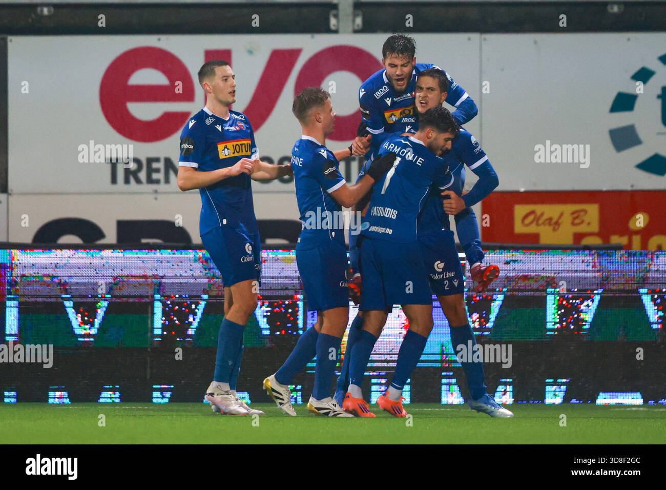 Sandefjord 20251130. Sandefjord's Zinedin Smajlovic celebrates 1–0 ...