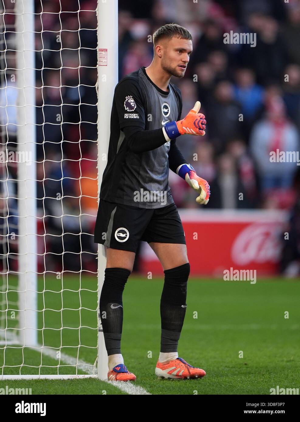 Brighton and Hove Albion goalkeeper Bart Verbruggen during the Premier ...