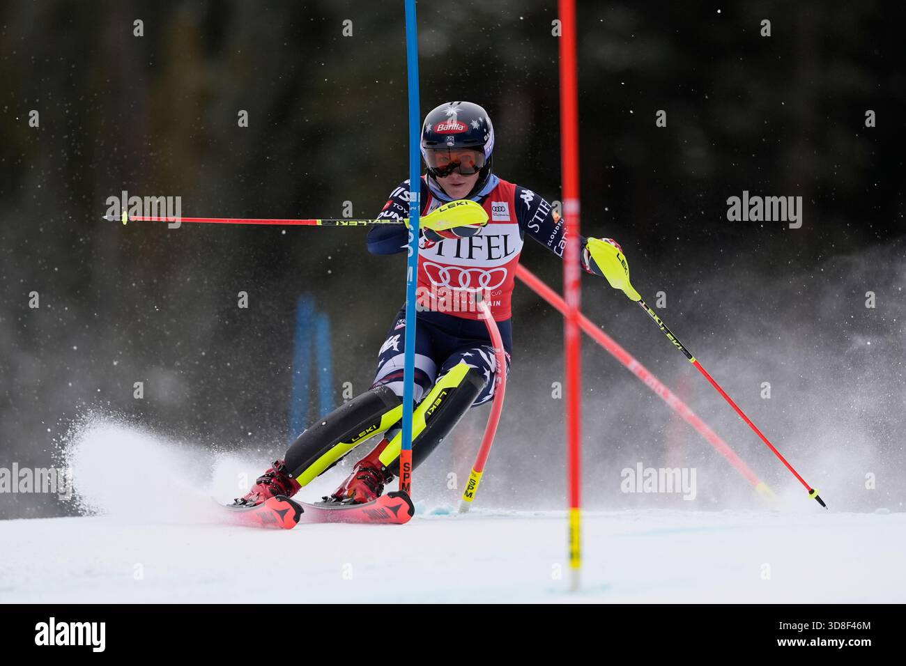 United States' Mikaela Shiffrin competes during a World Cup women's ...