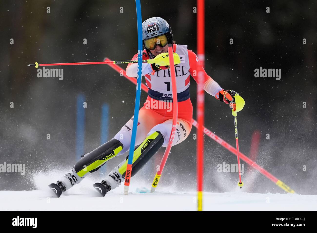 Switzerland's Wendy Holdener competes during a World Cup women's slalom ...