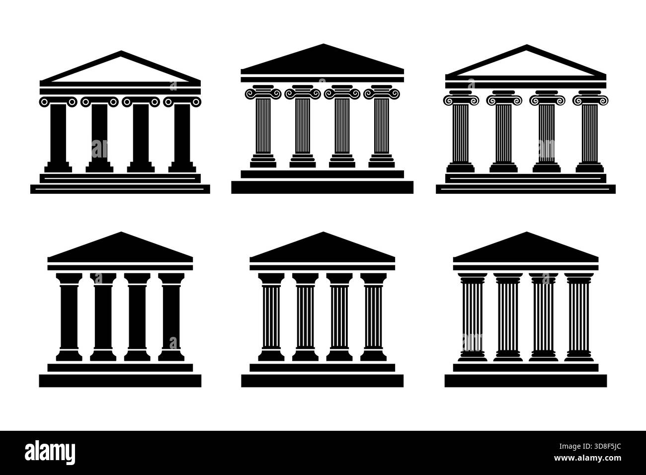 Classical building columns university Cut Out Stock Images & Pictures ...