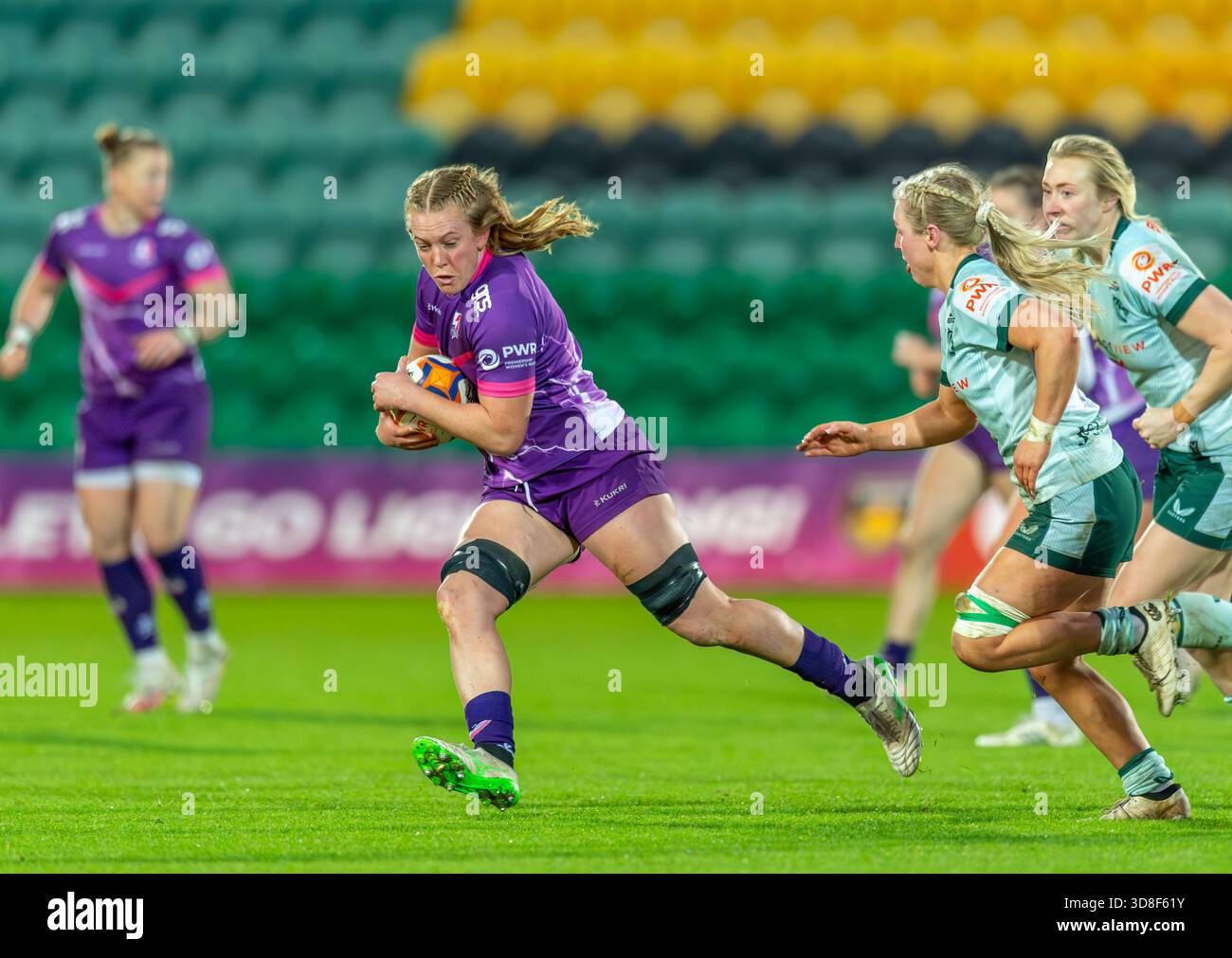 Loughborough Lightning player Rachel Ehrecke playing against Leicester ...
