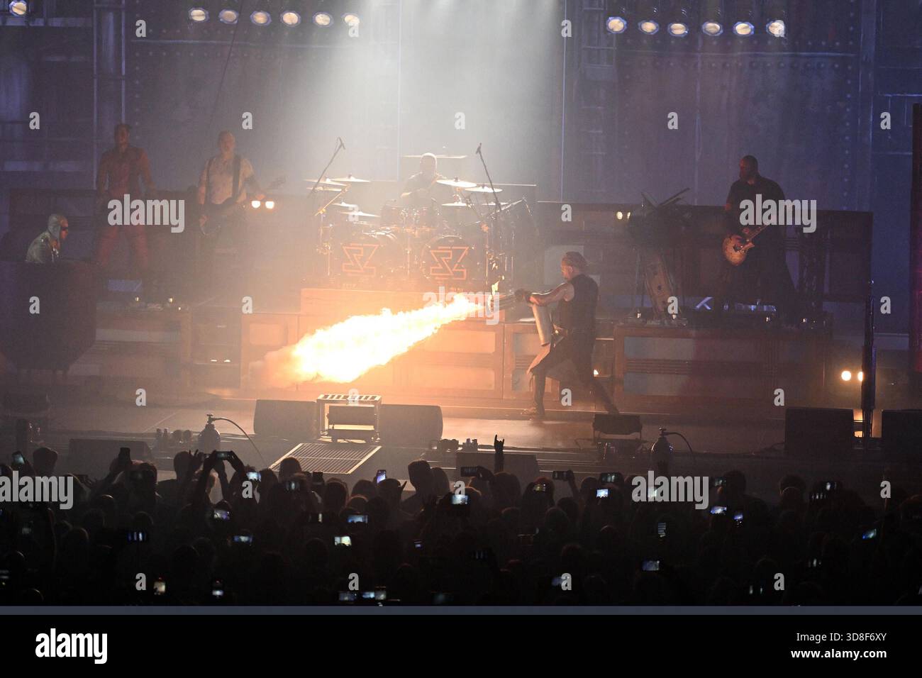 Stahlzeit live on stage on 11/28/2025 in Landshut, Arena. The picture ...