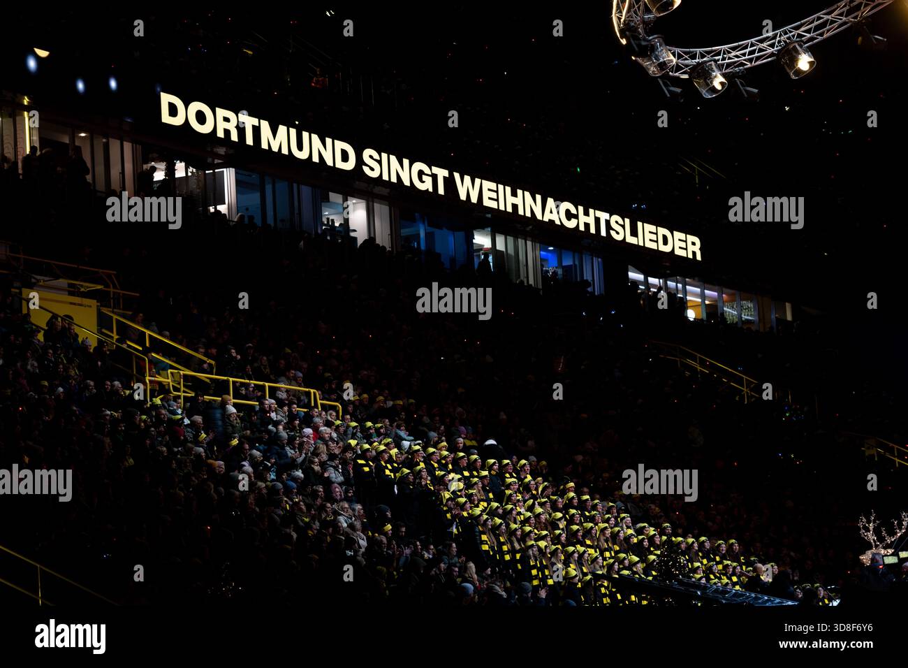 30 November 2025, North Rhine-Westphalia, Dortmund: The BVB choir ...