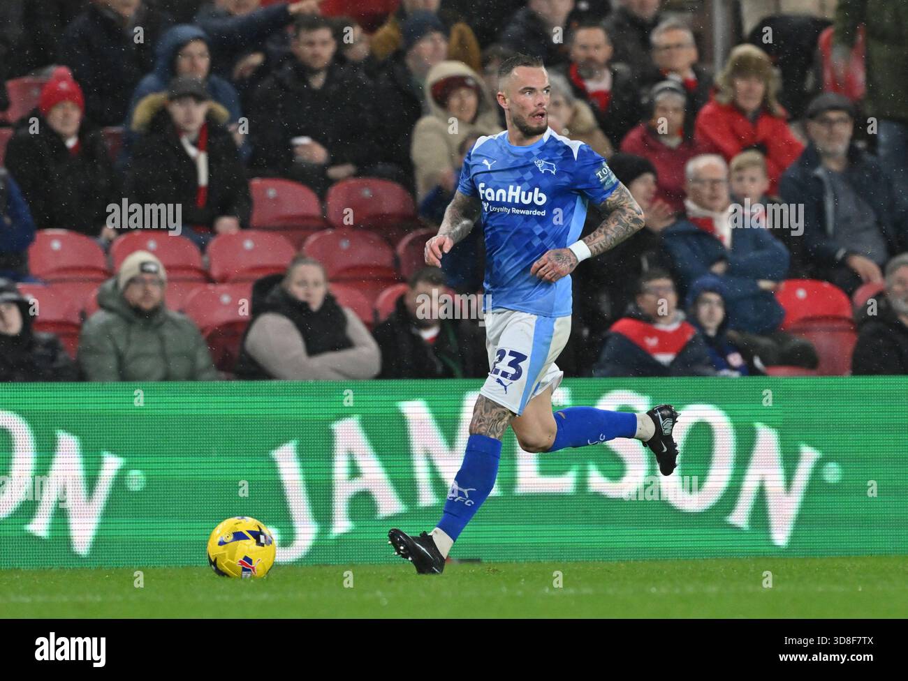 Derby County's Joe Ward during the Sky Bet Championship match at the ...