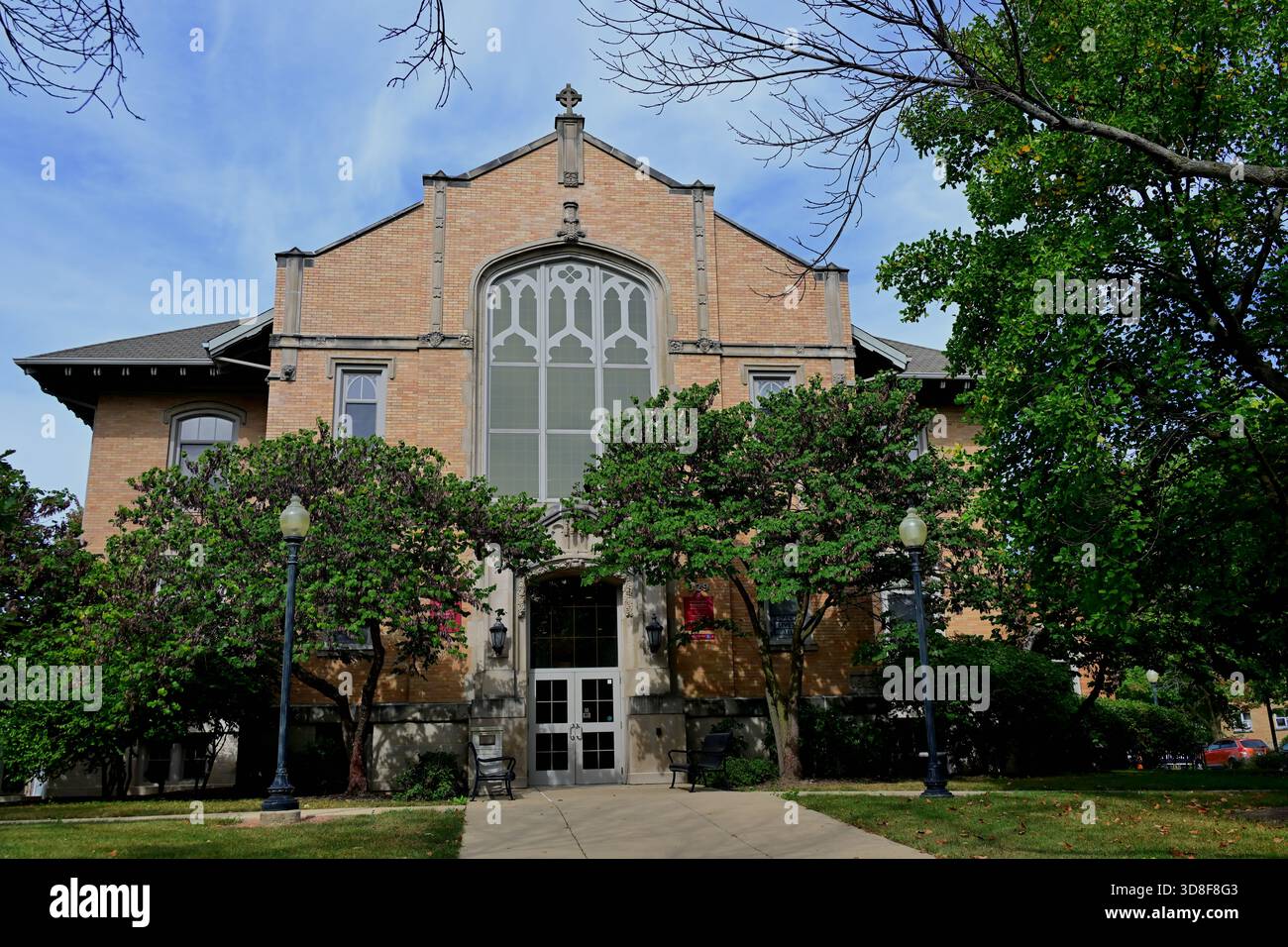 Naperville, Illinois, USA. Kiekhofer Hall on the campus of North ...