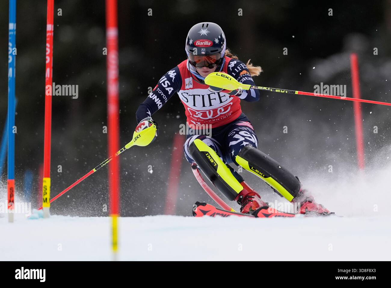 United States' Mikaela Shiffrin competes during a World Cup women's ...