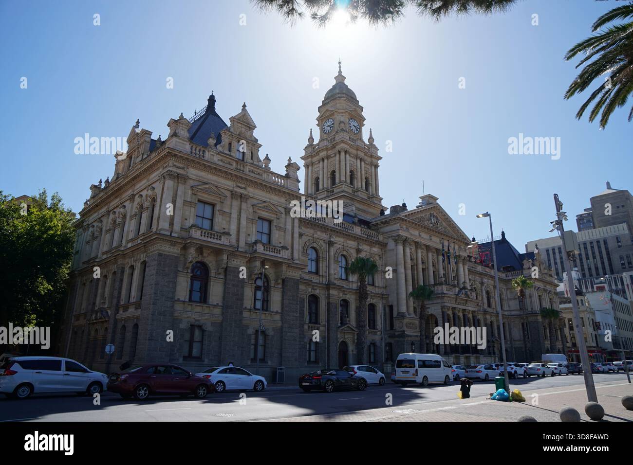 City Hall of Cape Town in the sunshine, Cape Town, South Africa Stock ...