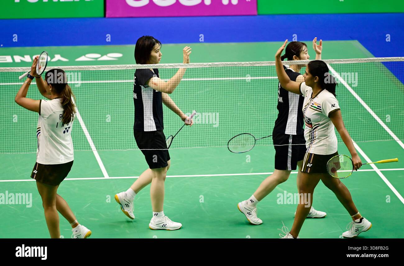 LUCKNOW, INDIA - NOVEMBER 30: Treesa Jolly and Gayatri Gopichand ...