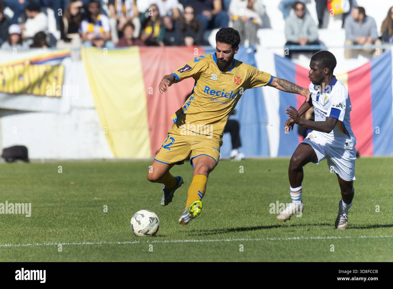 November 30, 2025. Lisbon, Portugal. Belenenses defender from Portugal ...