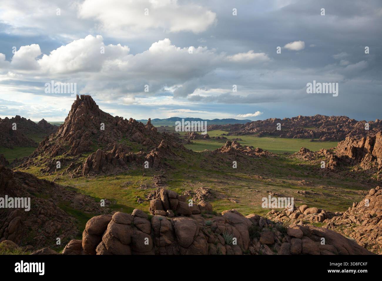 Ikh gazriin chuluu National Park landscape, Mongolia. Gobi desert area ...