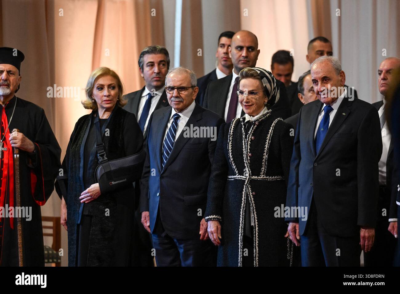 Beirut, Lebanon. 30th Nov, 2025. Lebanese Prime Minister Nawaf Salam ...