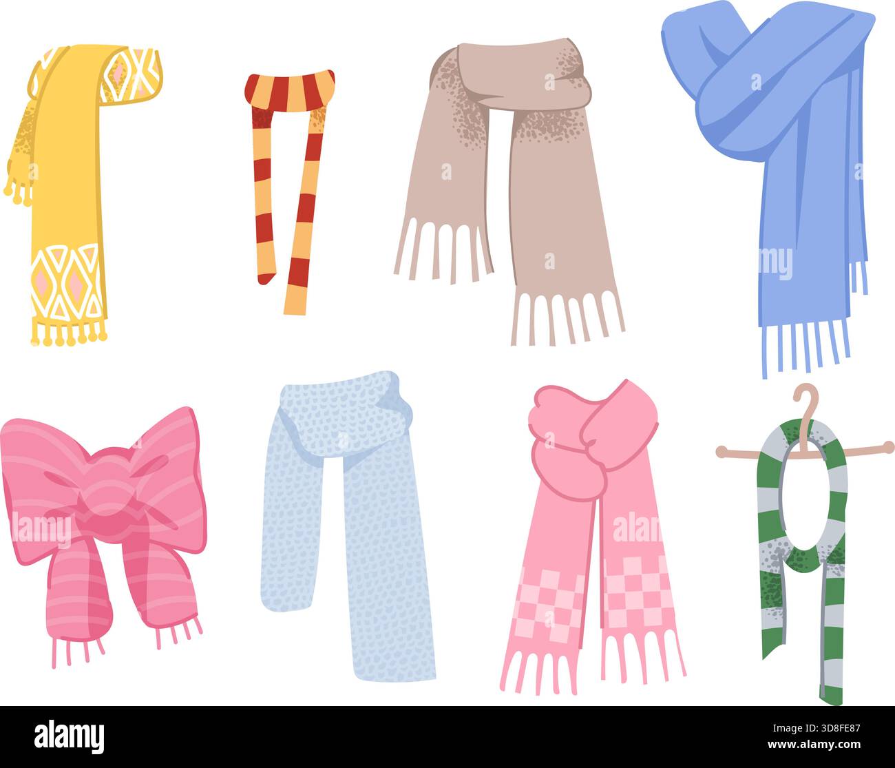 Woman shawl winter Stock Vector Images - Alamy