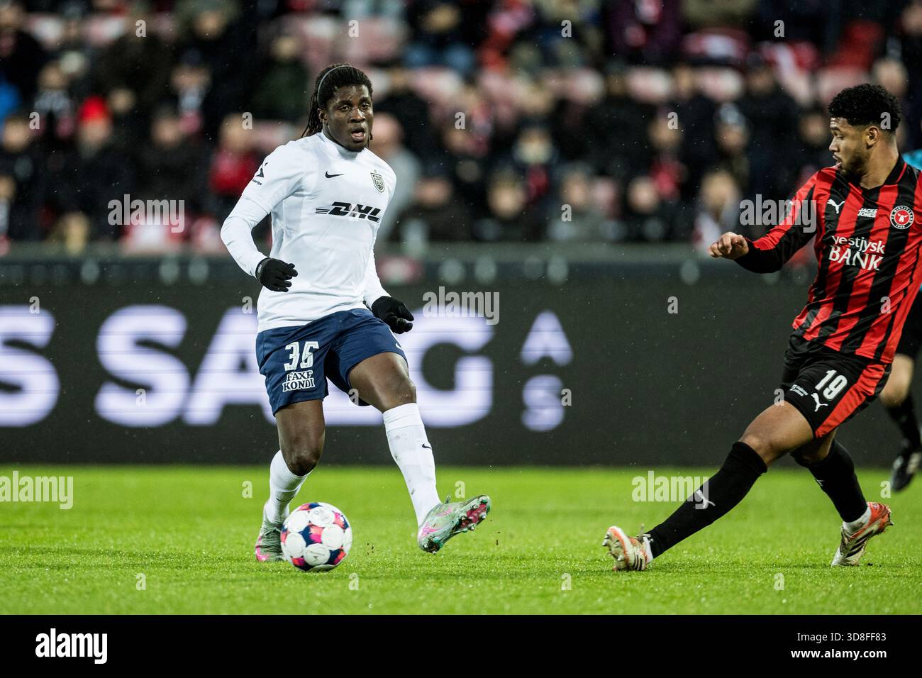 Herning, Denmark. 30th, November 2025. Caleb Yirenkyi (36) of FC ...