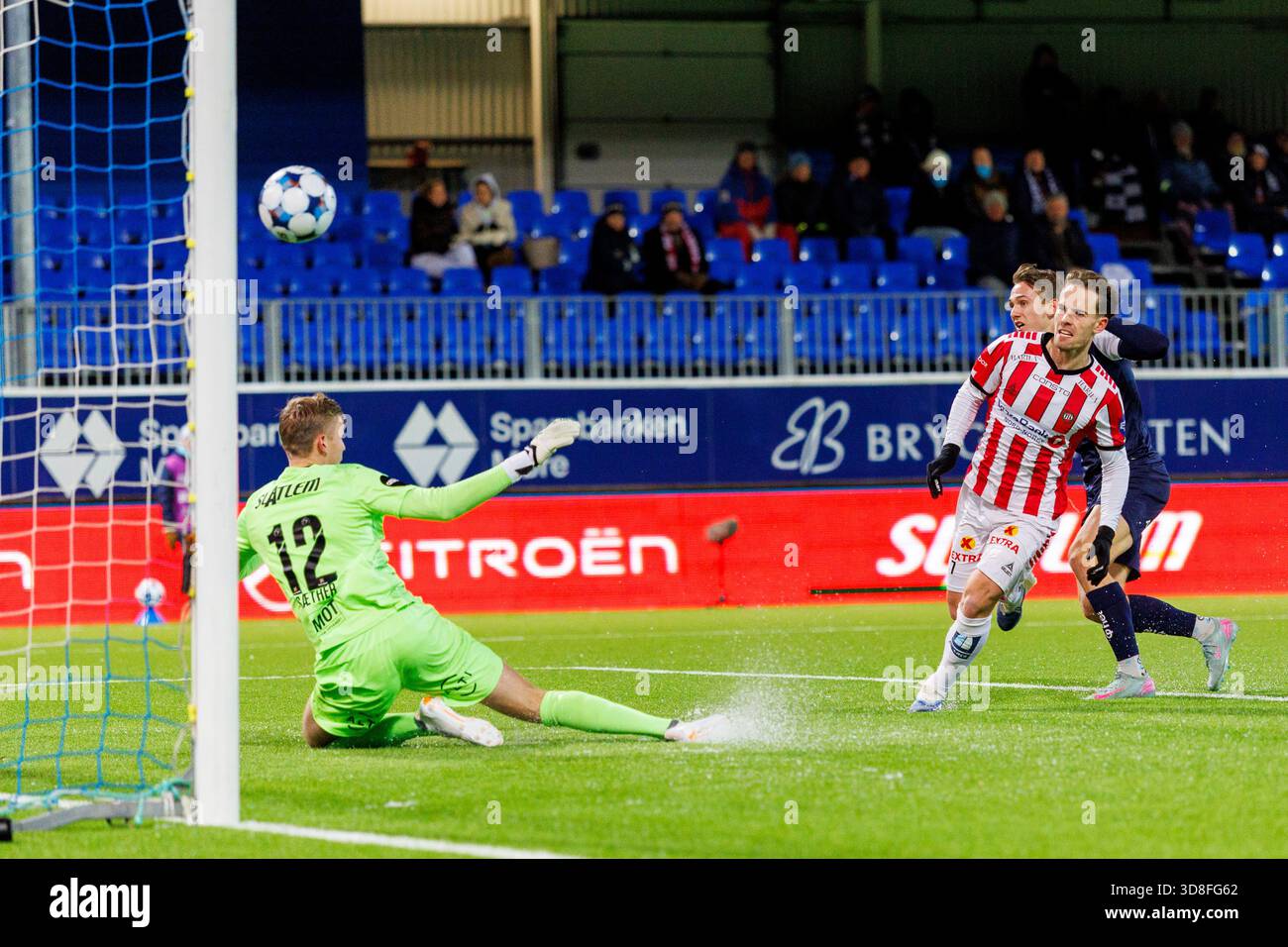 Kristiansund 20251130. Tromsø's Lars Olden Larsen scores 0-2 against ...