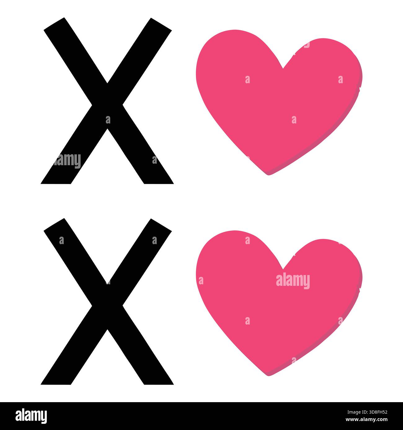 XOXO calligraphy coquette clipart Kisses and Hugs symbol lettering ...
