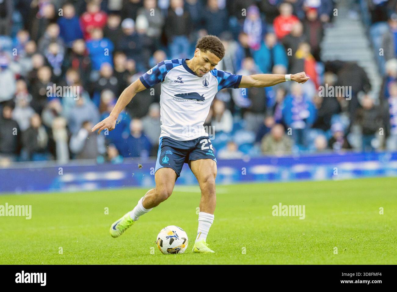 30 Nov 2025. Glasgow, UK. Rangers FC played Falkirk FC at Ibrox stadium ...