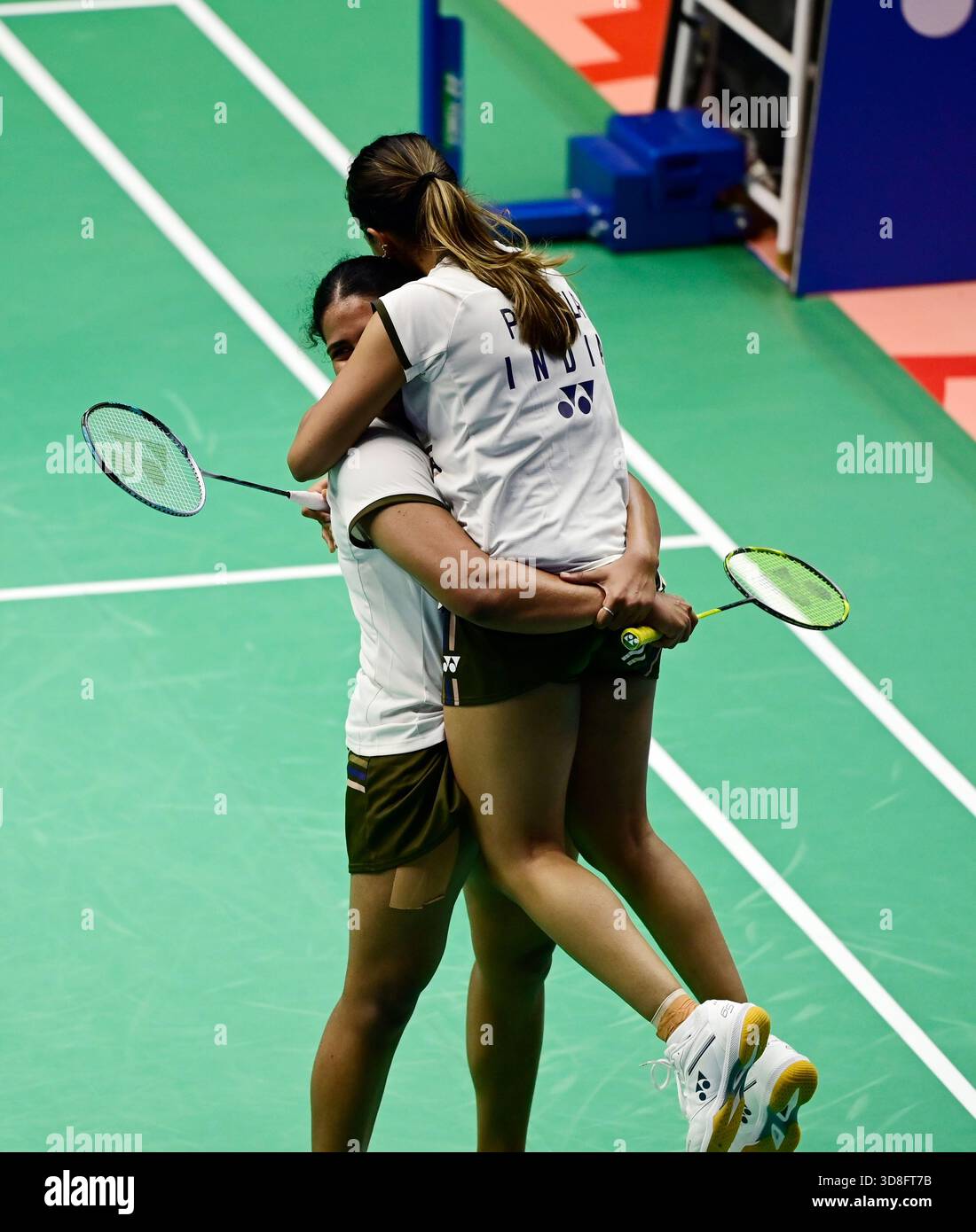LUCKNOW, INDIA - NOVEMBER 30: Treesa Jolly and Gayatri Gopichand ...
