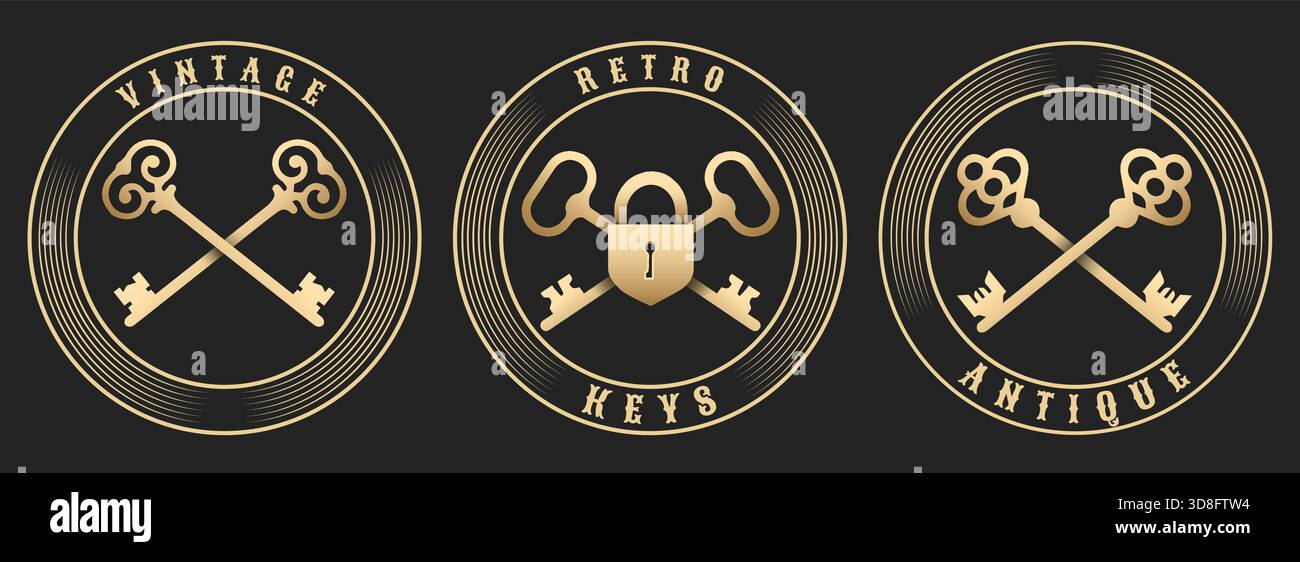 Keys logo icon design hi-res stock photography and images - Alamy