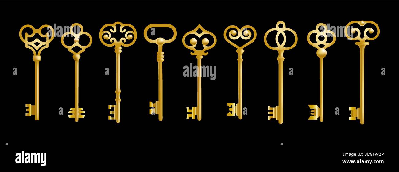 Gold bronze metal medieval Stock Vector Images - Alamy