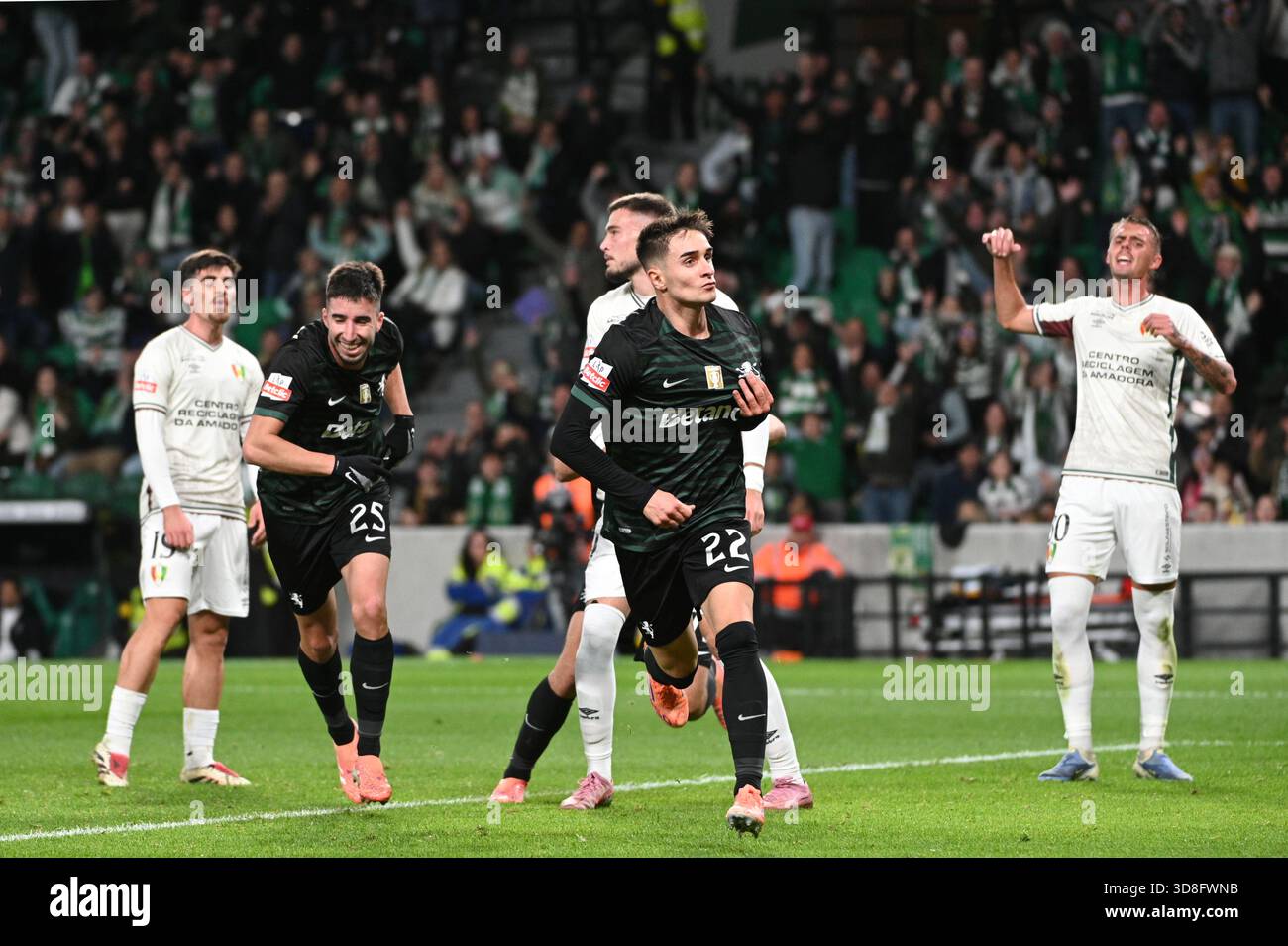 Lisbon, Portugal. 30 November 2025. Iván Fresneda defender of Sporting ...