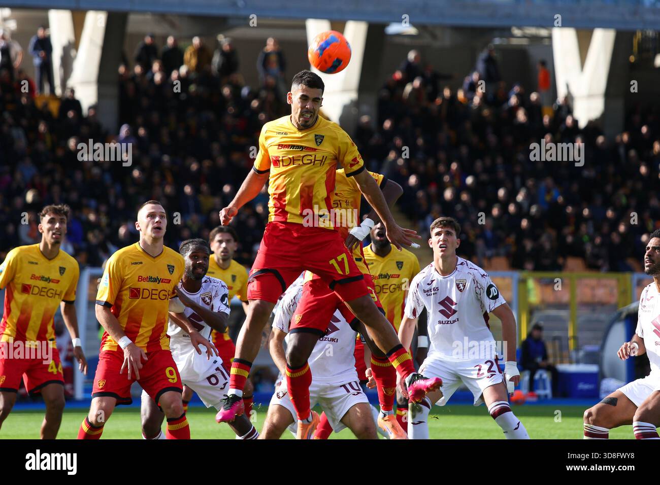 Danilo Veiga of US Lecce in action during the serie A match between US ...