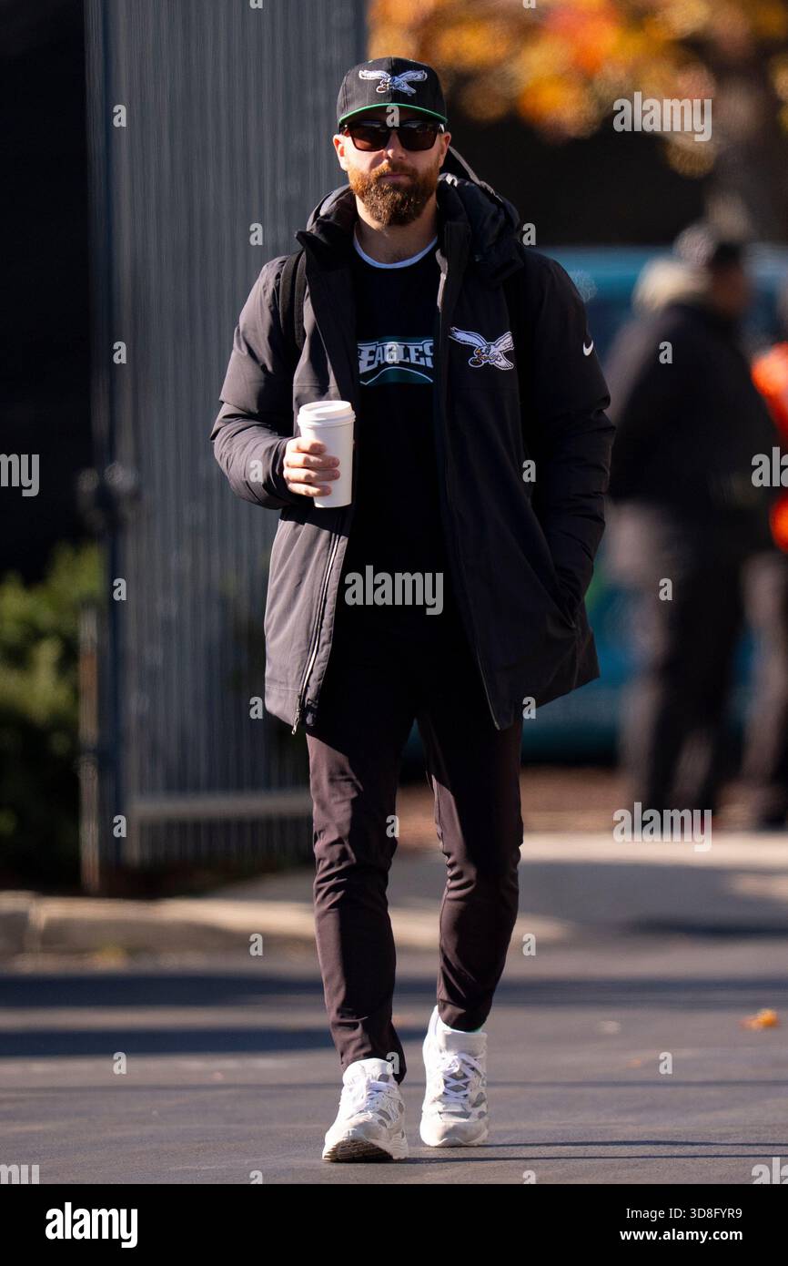 Philadelphia Eagles kicker Jake Elliott arrives to the stadium prior to ...