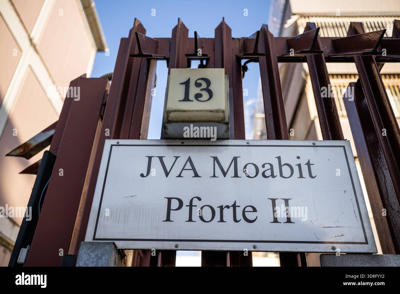 27 November 2025, Berlin: House number 13 at the entrance to Gate 2 of ...