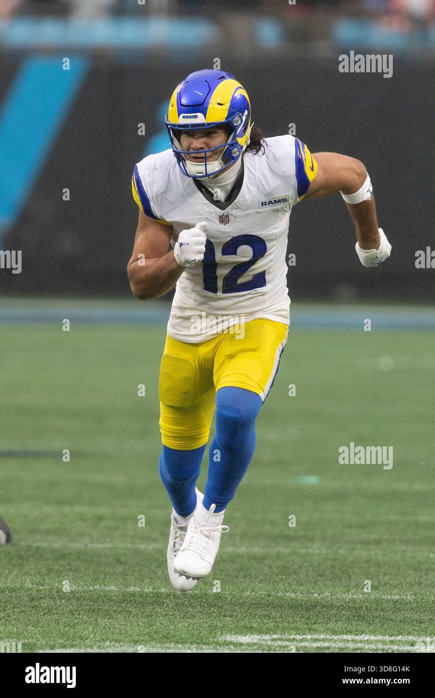 Los Angeles Rams wide receiver Puka Nacua runs a route during the ...
