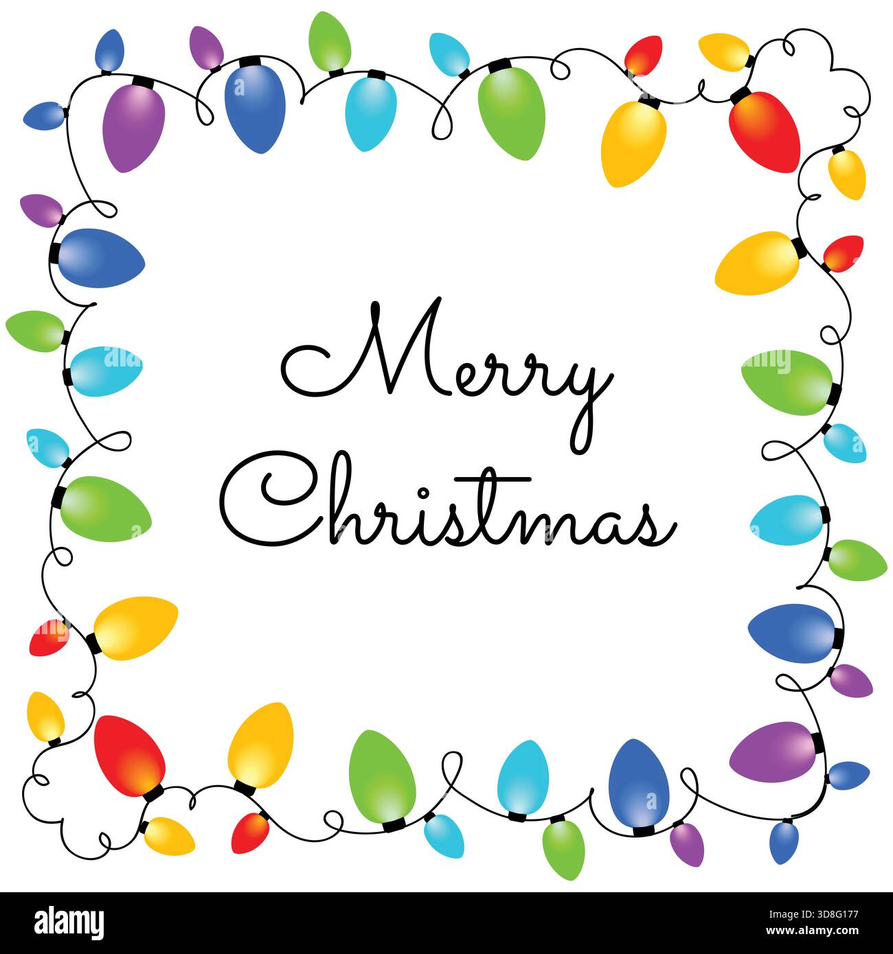 Colorful christmas frame background Stock Vector Images - Alamy