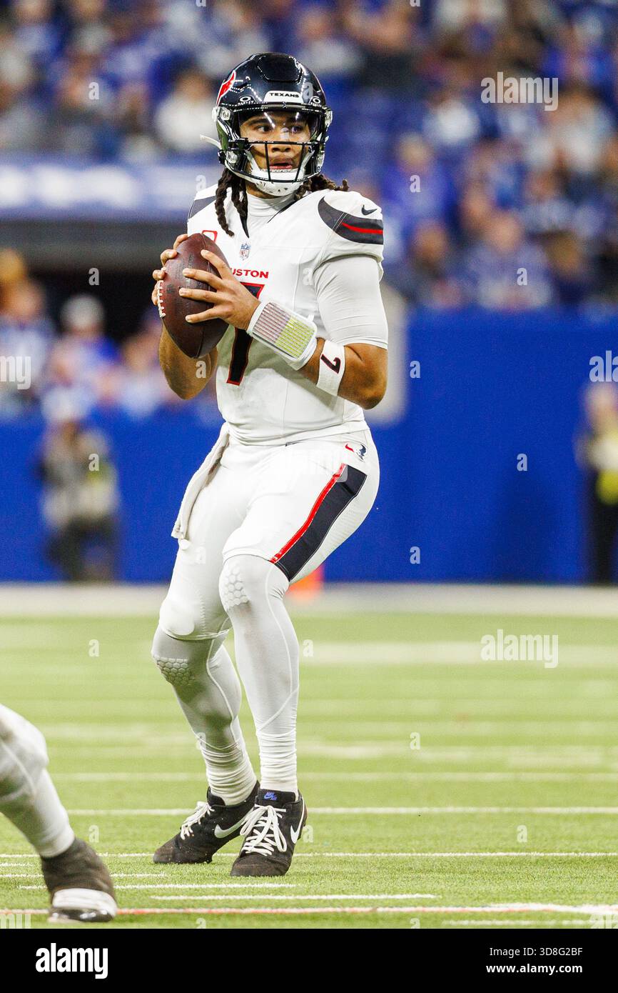 November 30, 2025: Houston Texans quarterback C.J. Stroud (7) passes ...