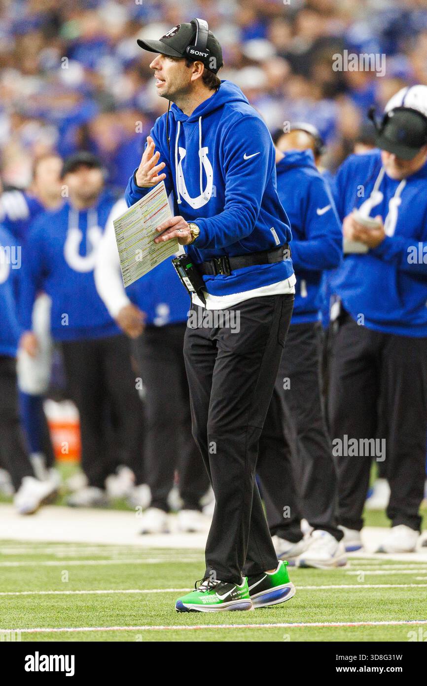 November 30, 2025: Indianapolis Colts head coach Shane Steichen during ...