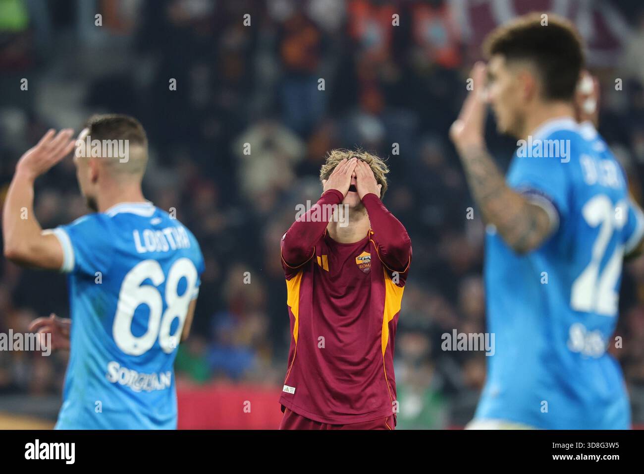 Tommaso Baldanzi of AS Roma dejected during the Serie A 2025/2026 ...