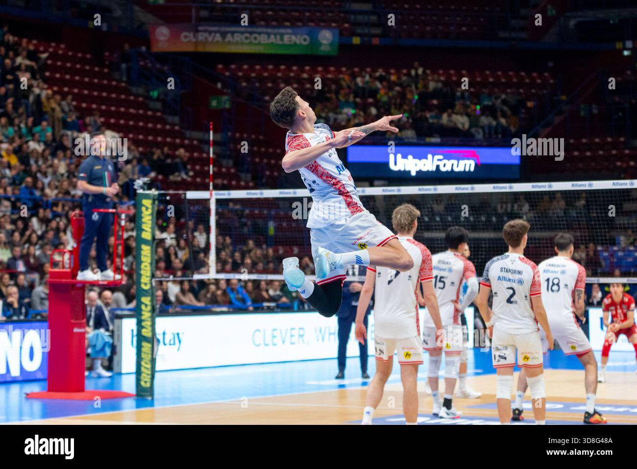 Francesco Recine, Powervolley Milano during Allianz Milano vs Itas ...