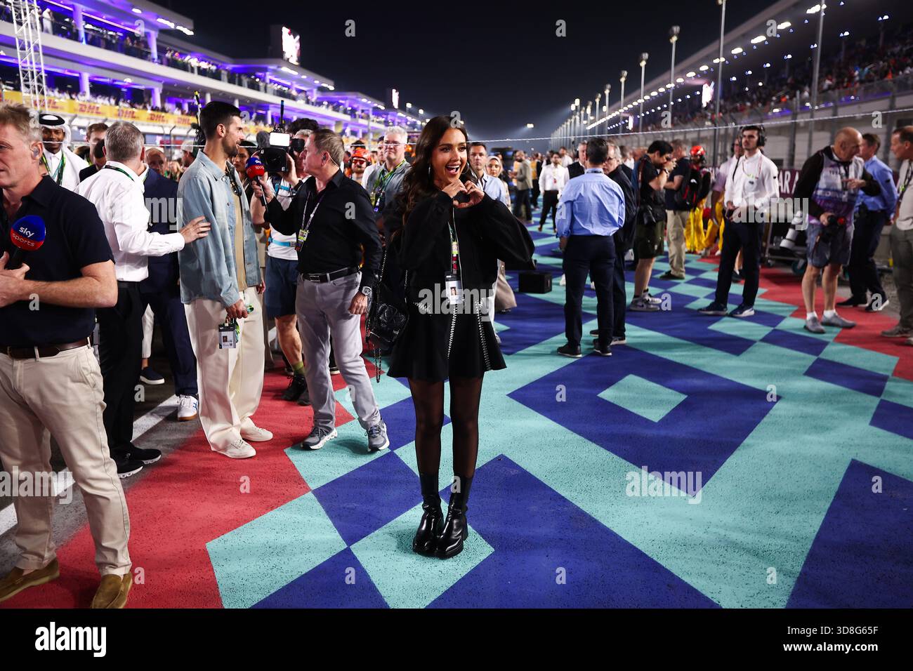 Jessica Alba, actress during the 2025 Formula 1 Qatar Grand Prix, 23th ...