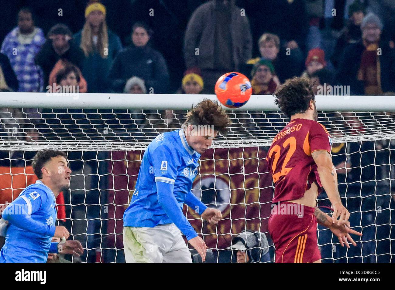 Rome, Italy, 30 November, 2025. Scott McTominay, center, of Napoli, and ...