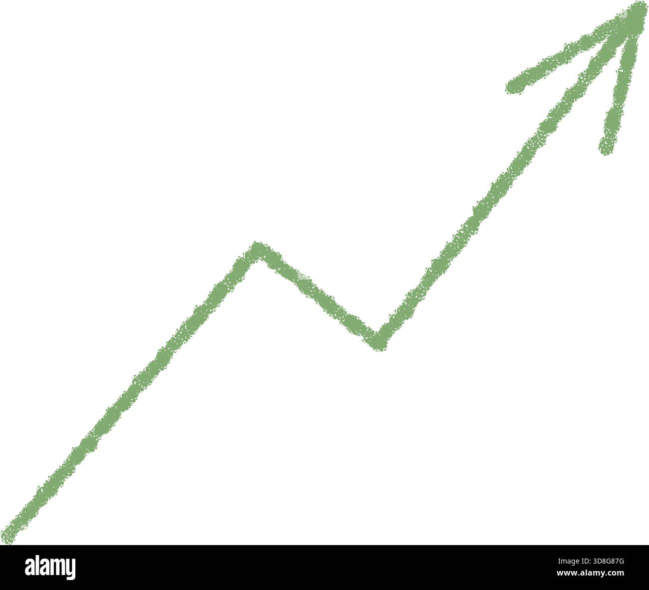 Green Crayon Chart Arrow Symbol Stock Vector Image & Art - Alamy