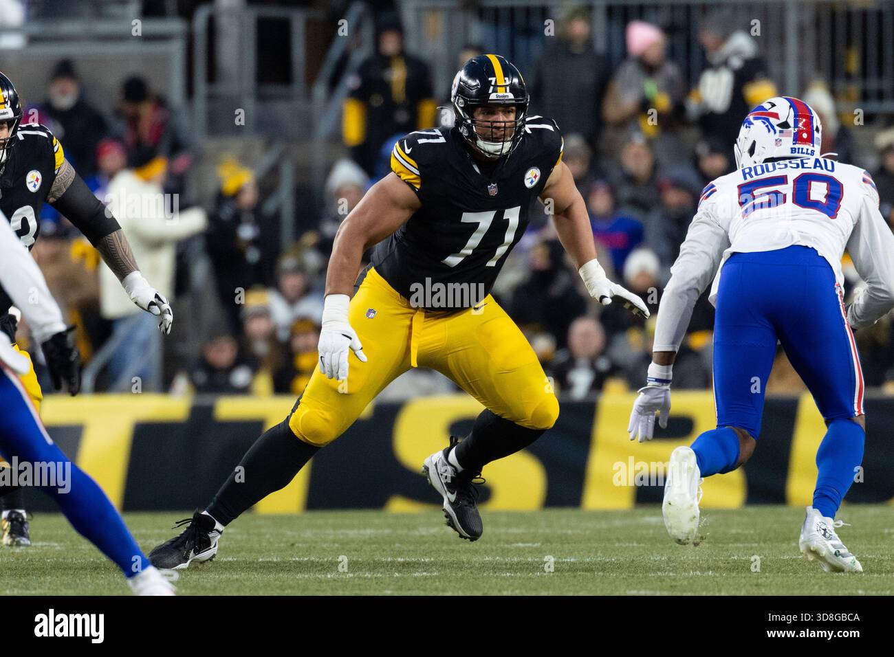 Pittsburgh Steelers guard Andrus Peat (71) blocks during an NFL ...