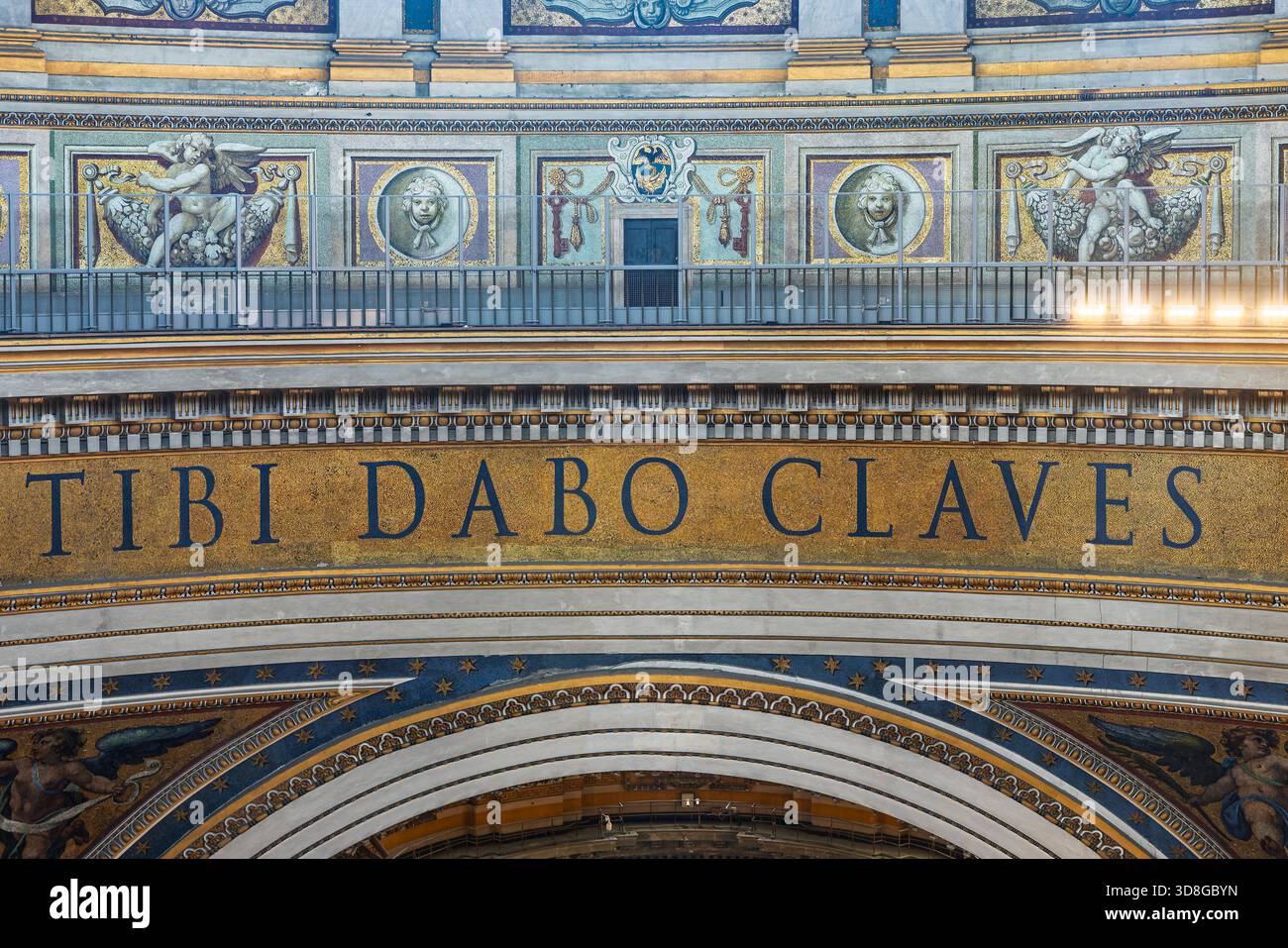 Vatican City - Vatican - St Peters Basilica - Detail of Latin ...