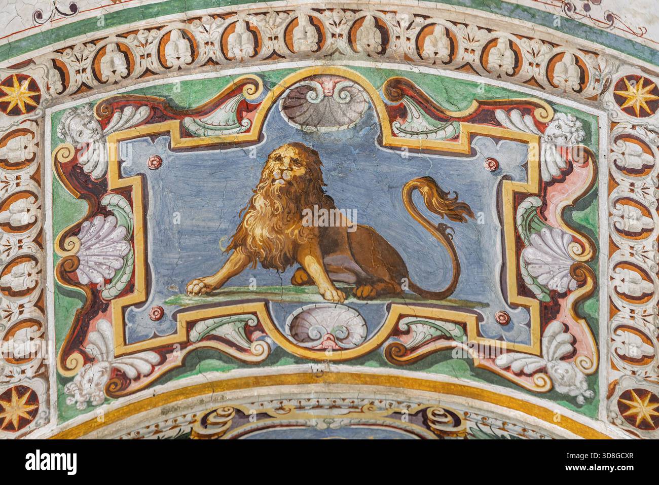 Vatican - Vatican City - Vatican Museums - Ceiling fresco detail of a ...