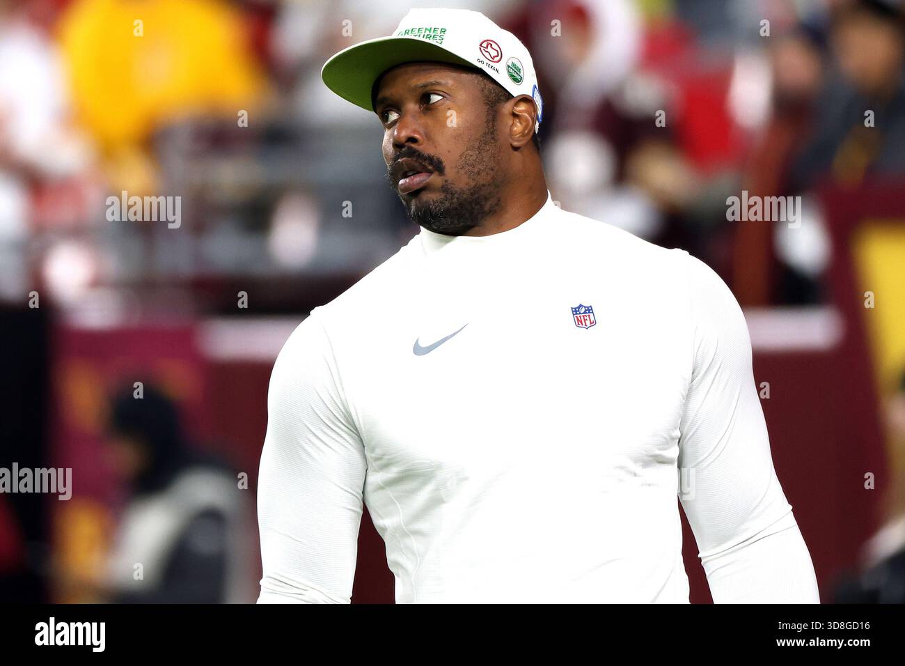 Washington Commanders outside linebacker Von Miller (24) looks on ...