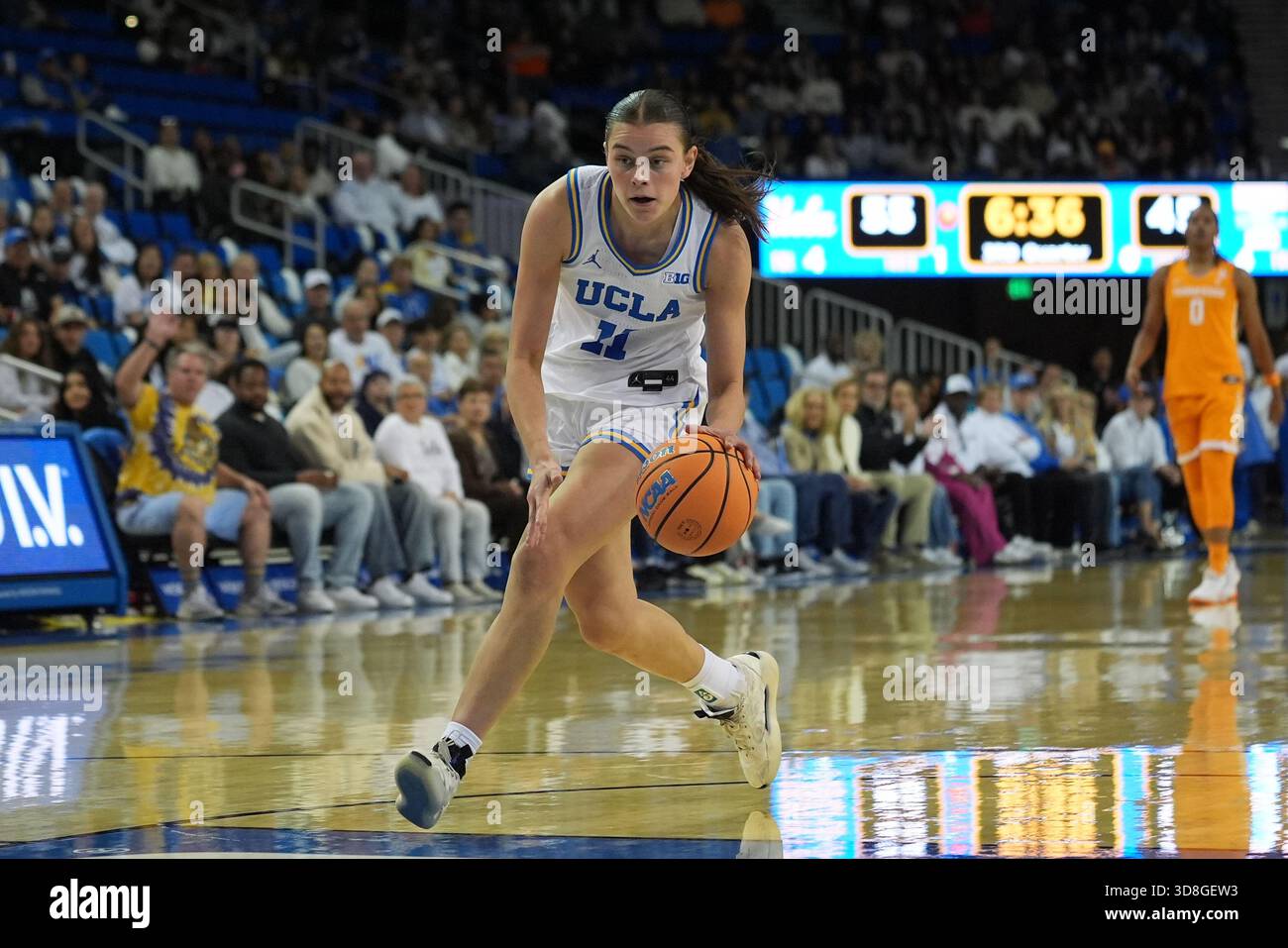 Ucla Forward Gabriela Jaquez 11 Steals The Ball To Score During The