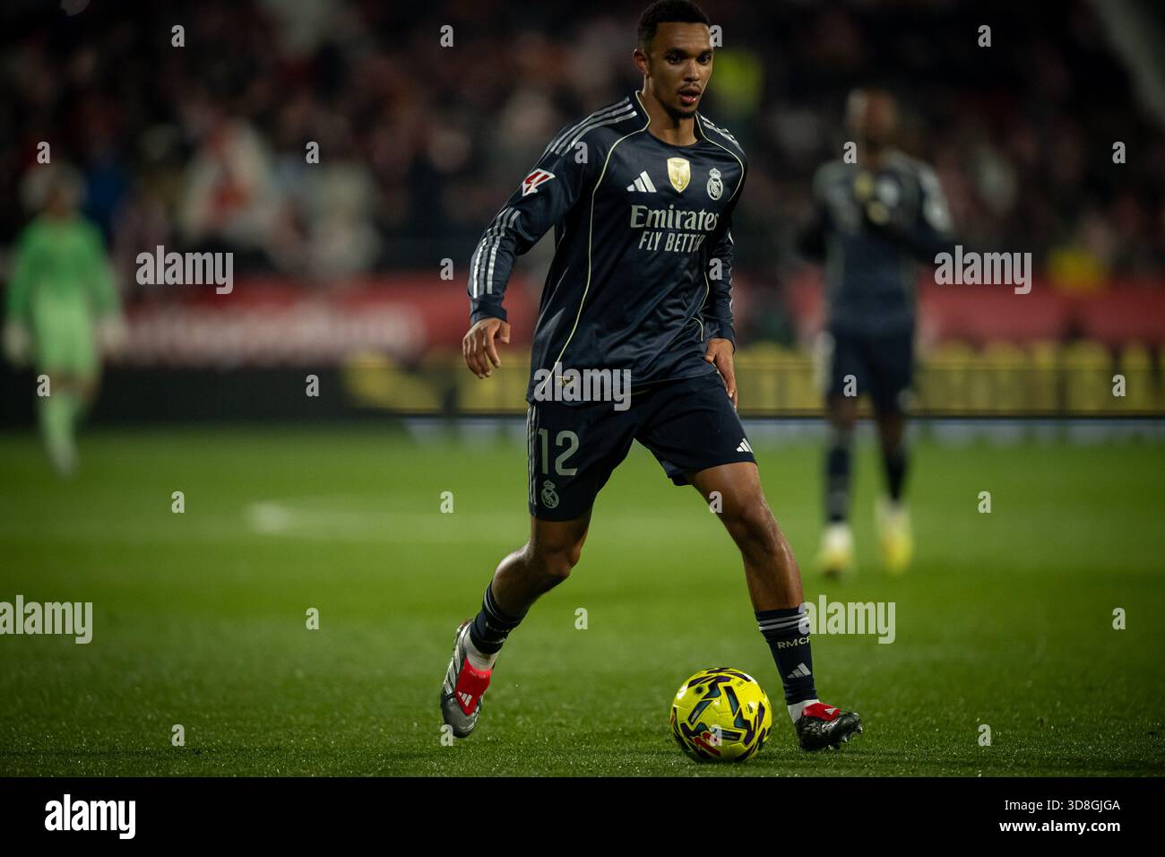 Trent Alexander-Arnold (Real Madrid CF) in action during a La Liga EA ...