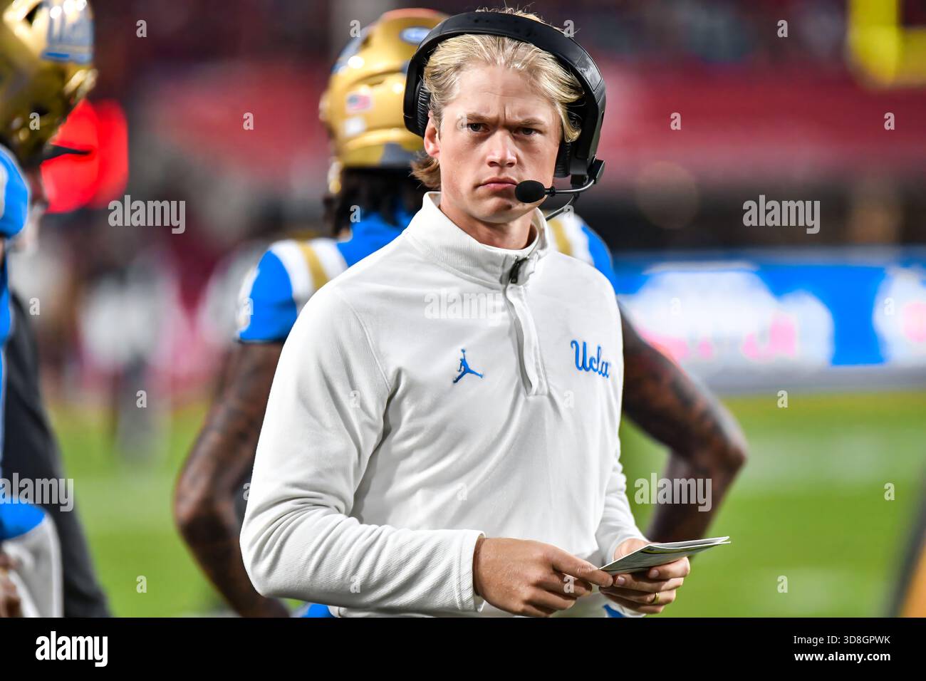 November 29, 2025 Los Angeles, CA.UCLA Bruins Offensive Coordinator ...
