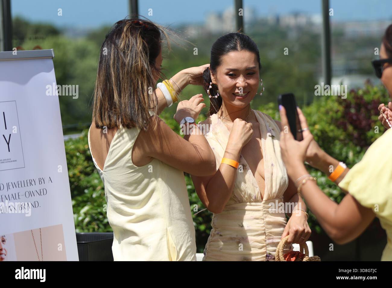 Sydney, Australia. 30th November 2025. Models Aprille Love and ...