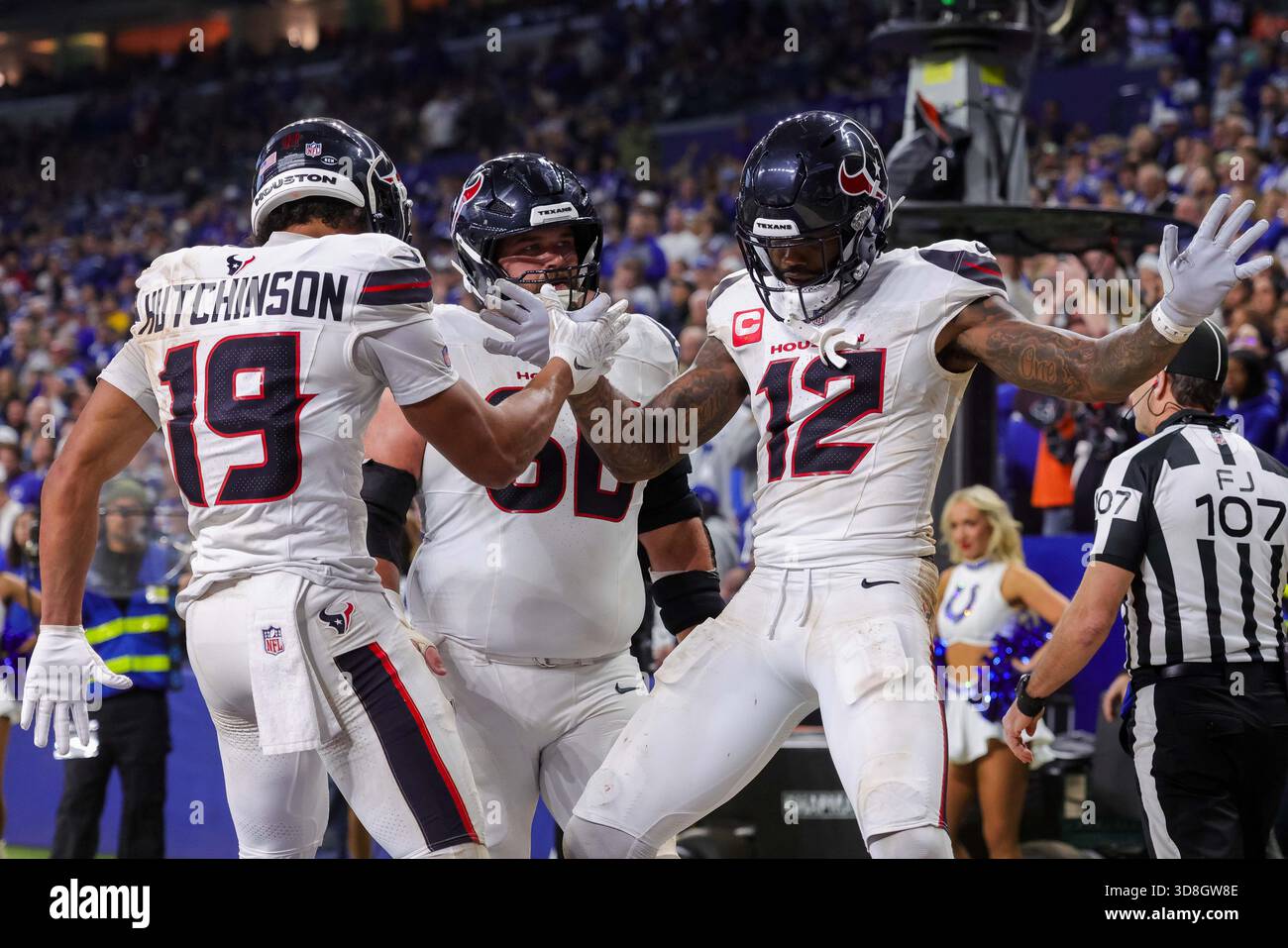 November 30, 2025, Indianapolis, Indiana, U.S: Houston Texans wide ...