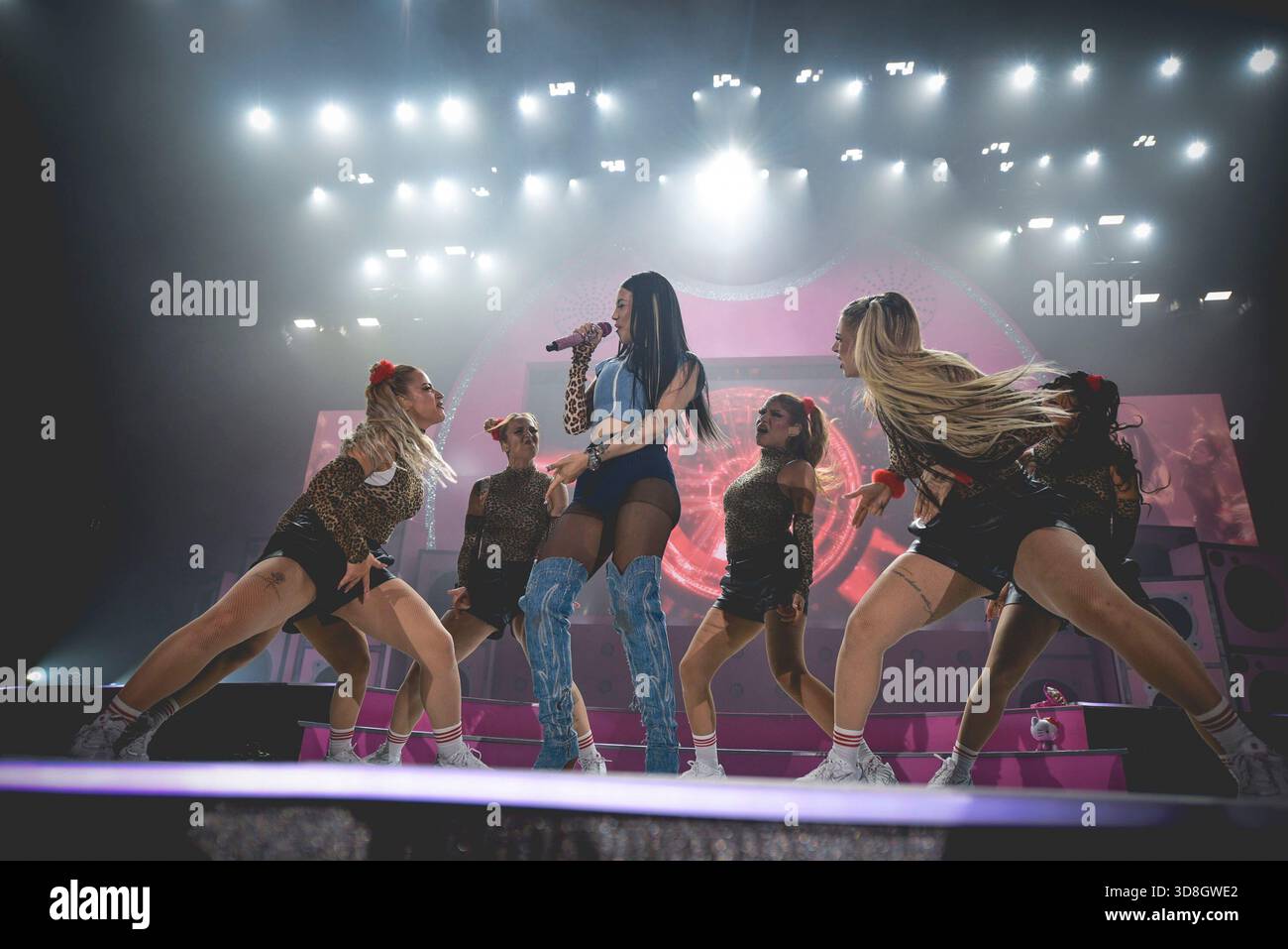 The Italian rapper Anna Pepe better known as Anna performs live at ...