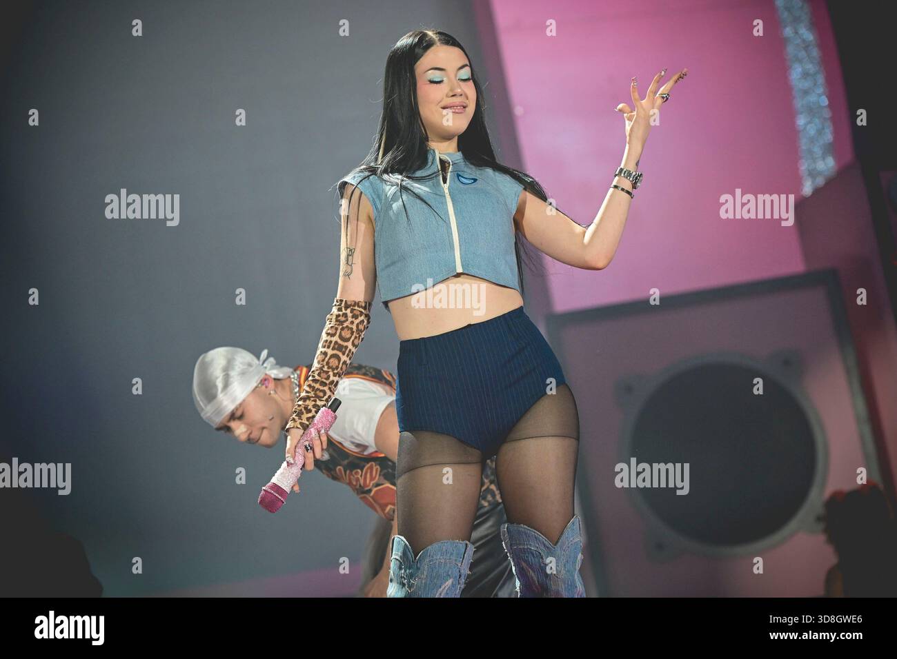 The Italian Rapper Anna Pepe Better Known As Anna Performs Live At 